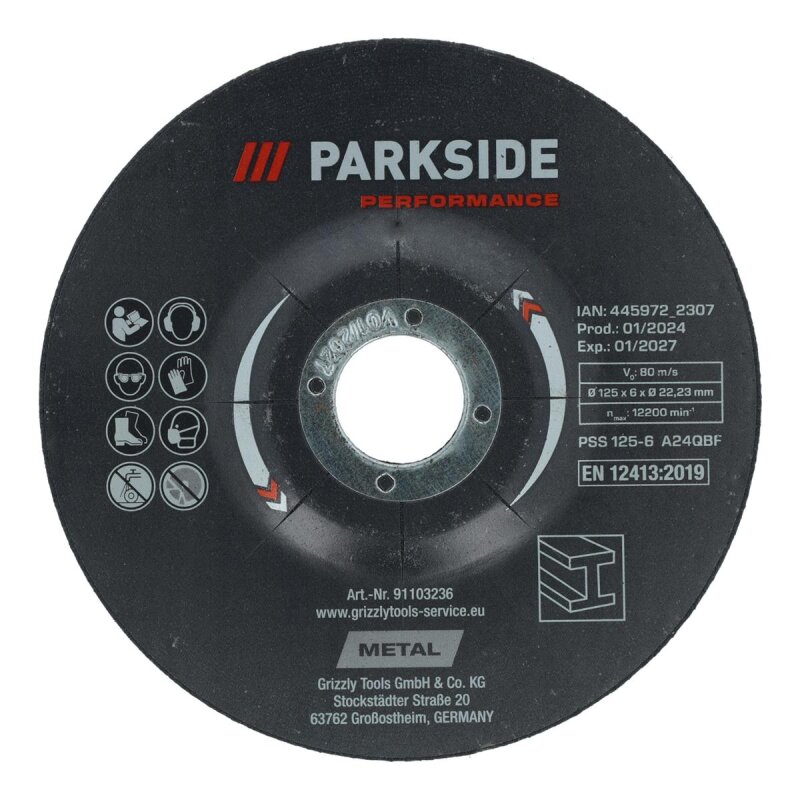 PSS 125-6 Disco abrasivo ad alte prestazioni, 10,99